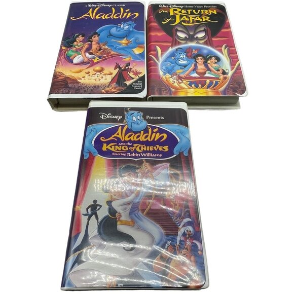 Walt Disney | Media | Walt Disney Set 3 Aladdin Collection Vhs Tape ...